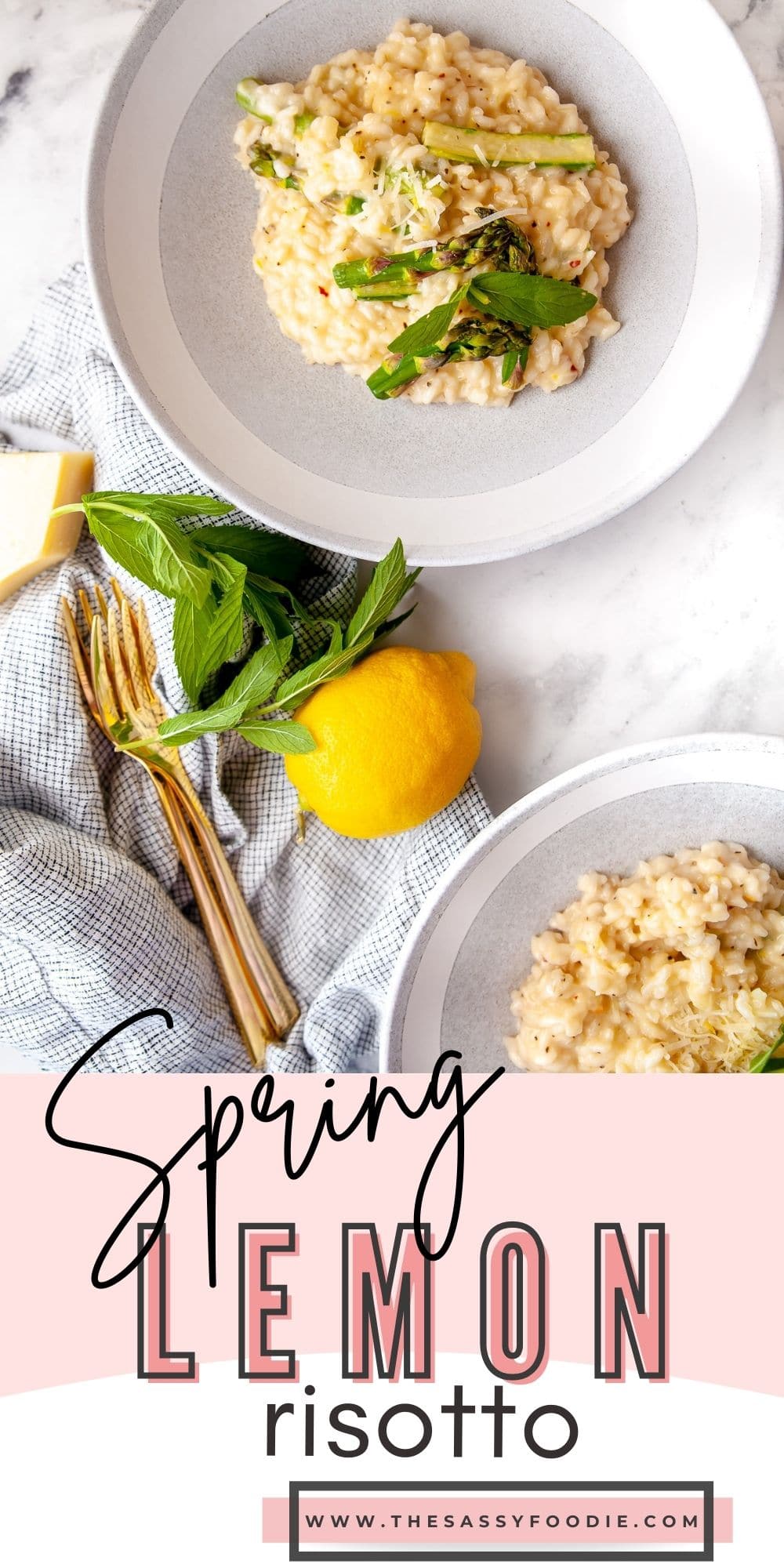 Spring Lemon Risotto – The Sassy Foodie