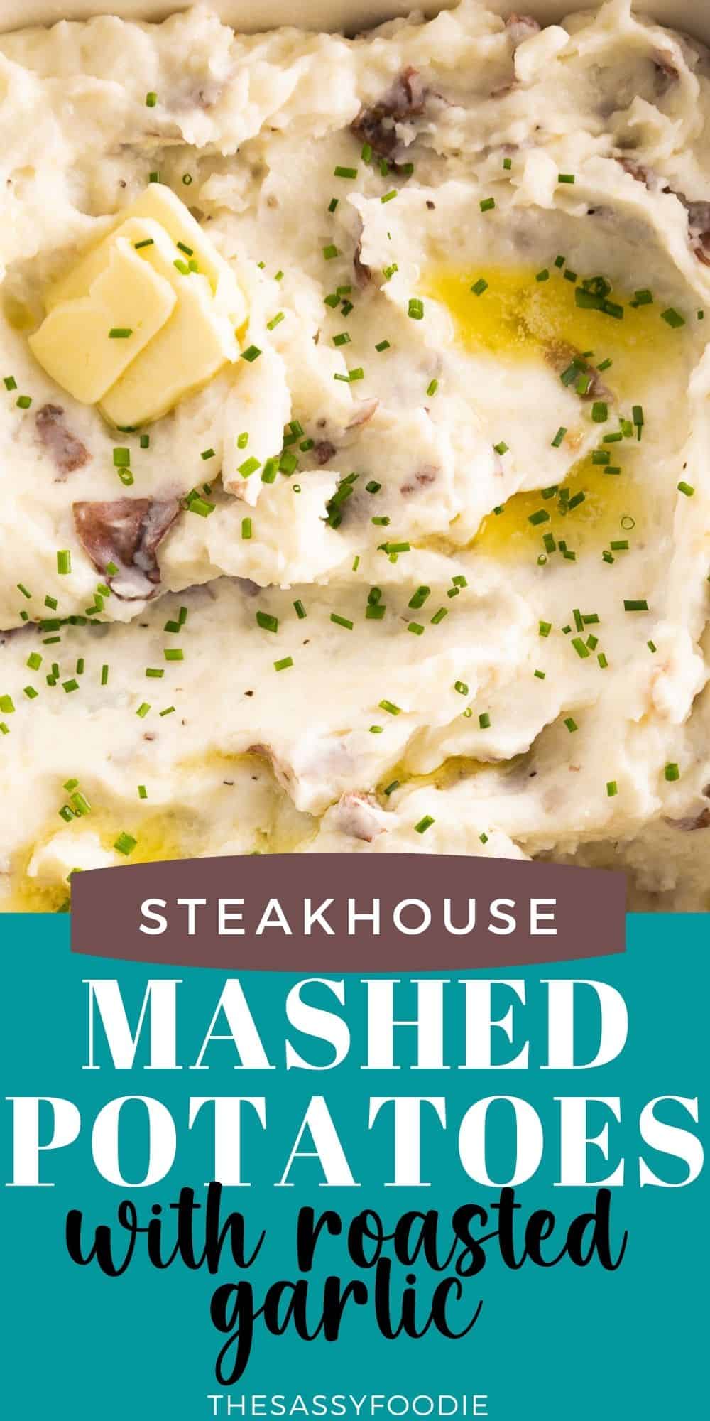 Steakhouse Red Skin Mashed Potatoes – The Sassy Foodie