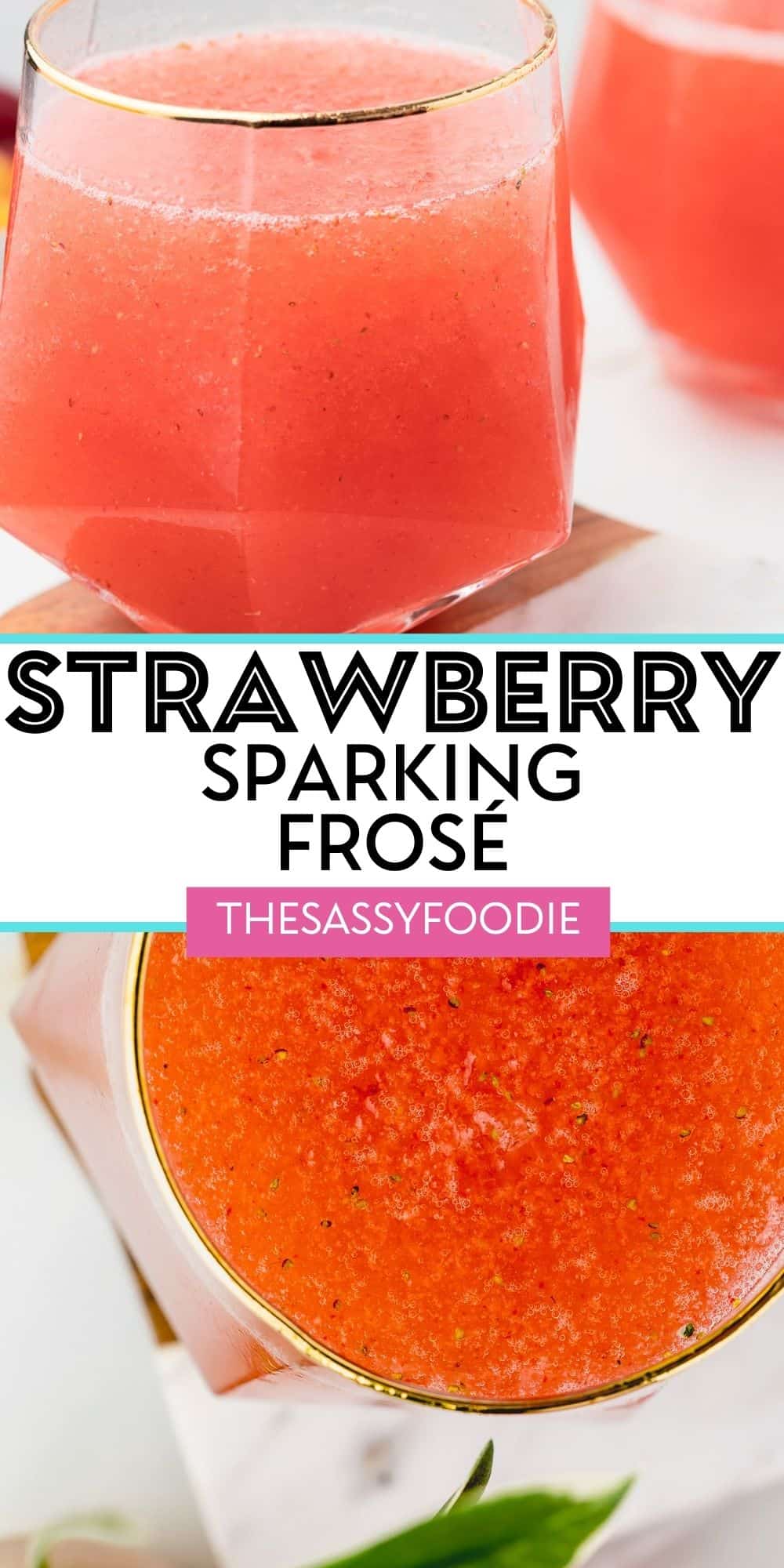 Sparkling Strawberry Frosé {Rosé Slushie} – The Sassy Foodie