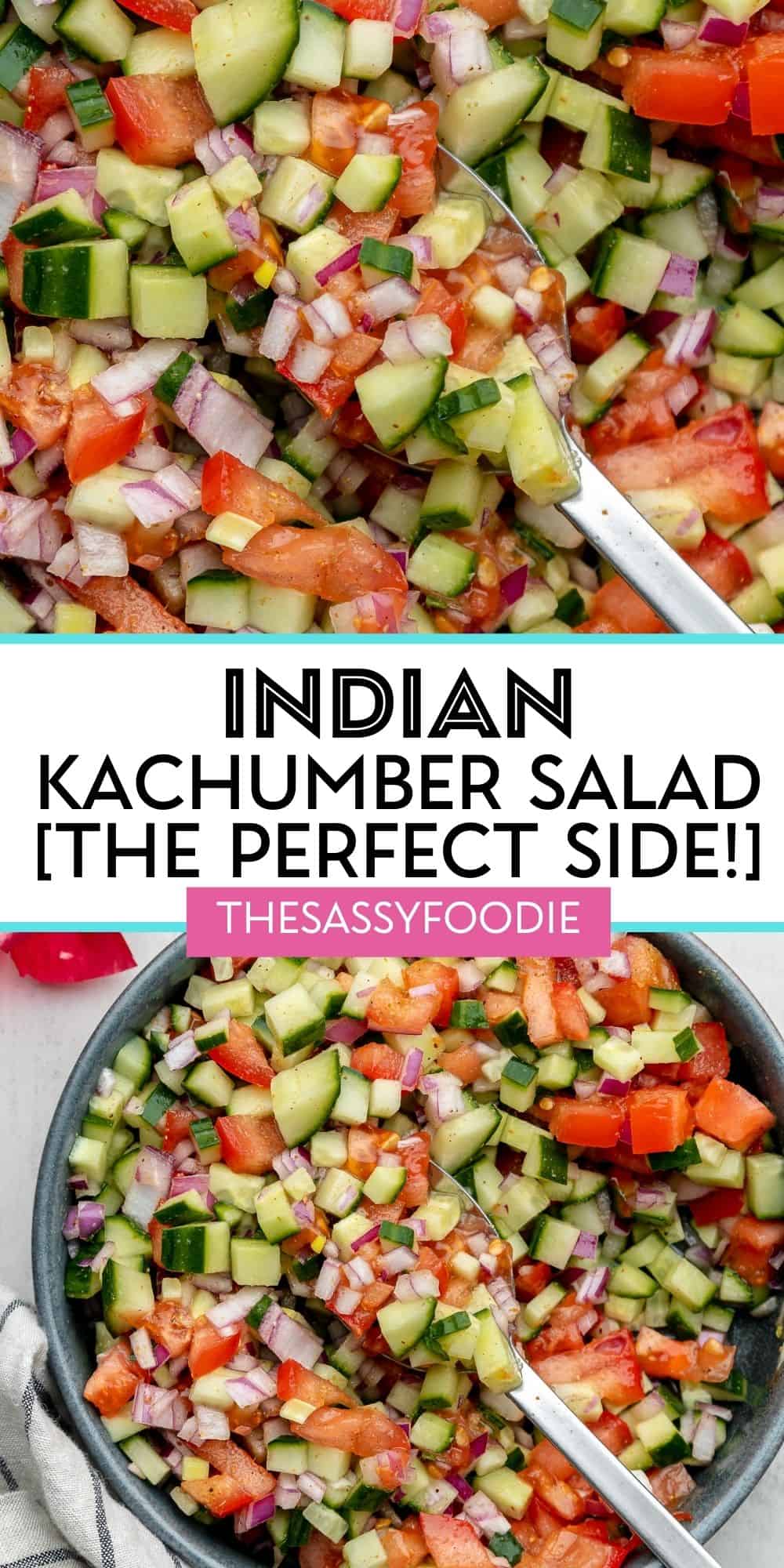 Indian Kachumber Salad – The Sassy Foodie
