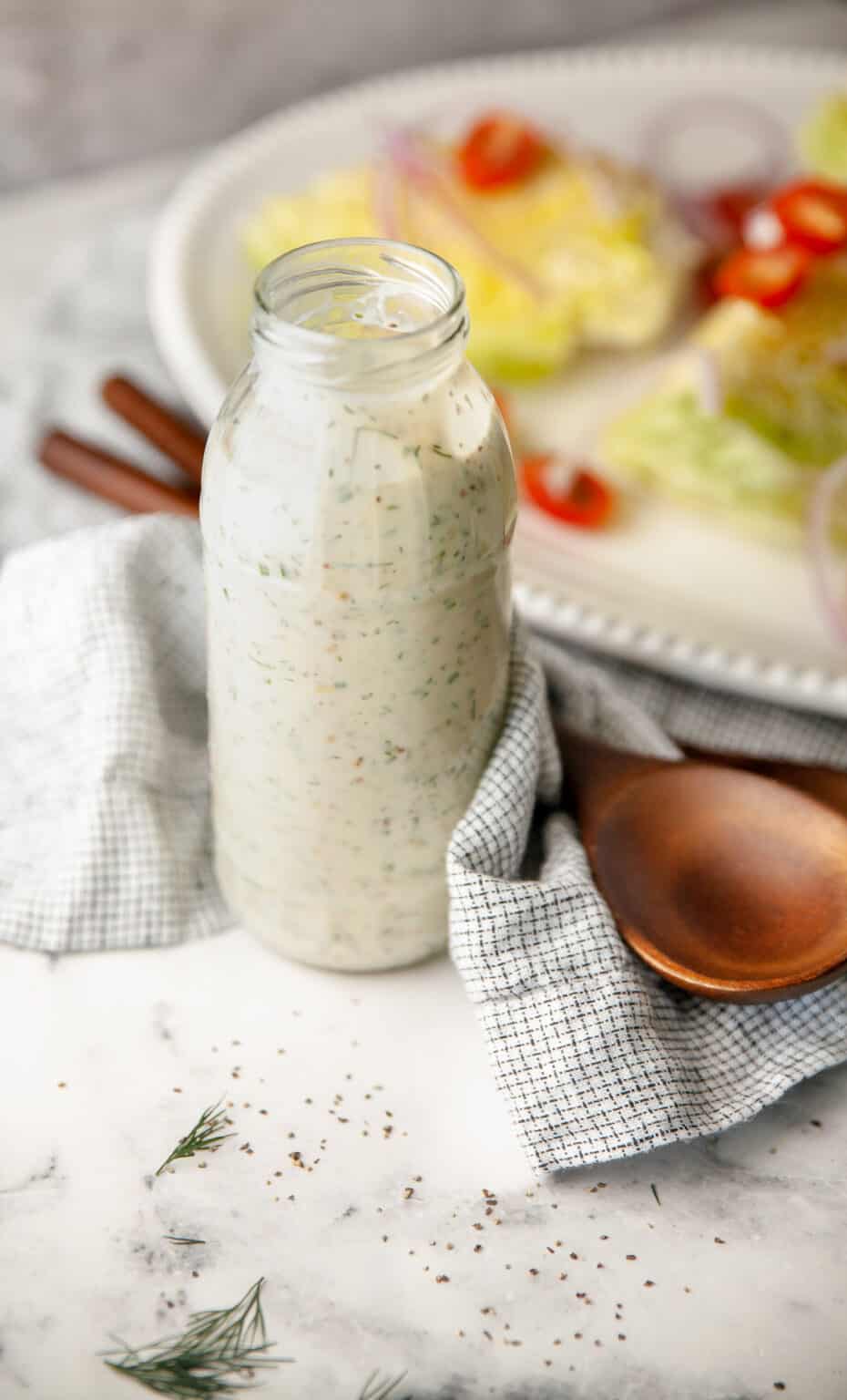 Quick Homemade Dill Ranch Dressing (Without Buttermilk) – The Sassy Foodie