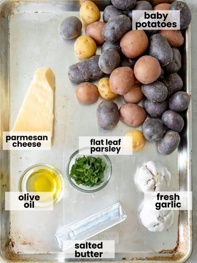 Garlic Butter Roasted Potatoes – The Sassy Foodie